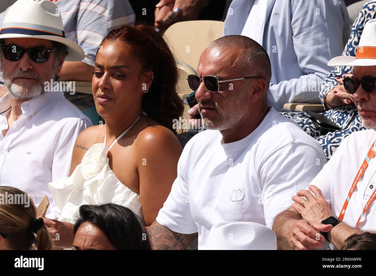 Paris, France. 10th June, 2023. Amel Bent, Patrick Antonelli in the ...
