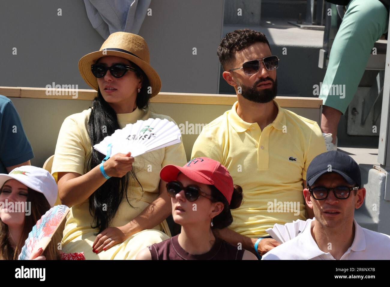 Paris, France. 10th June, 2023. Hafsia Herzi, Nacer Bouhanni in the ...