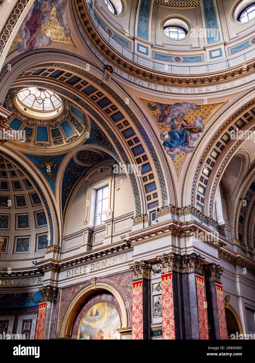 Interior of Brompton Oratory, Brompton Rd, Knightsbridge, London; the ...