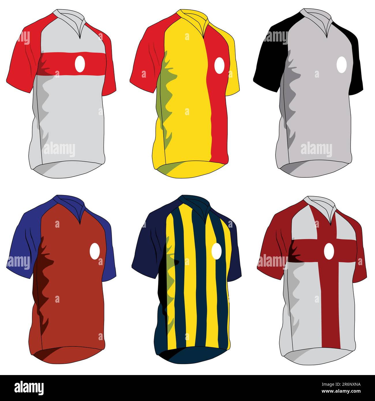 vector set of sport uniforms Stock Vector Image & Art - Alamy