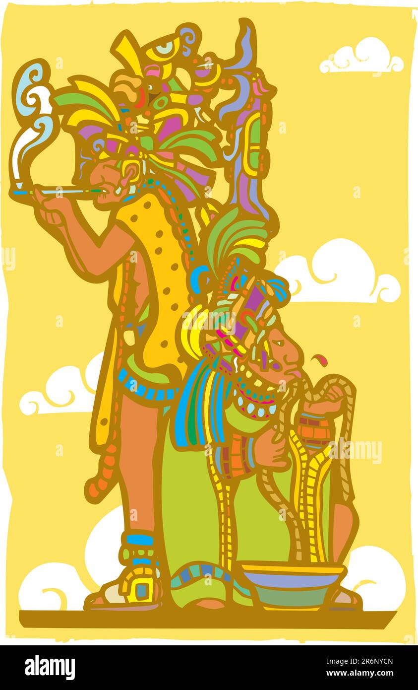 Mayan priest Stock Vector Images - Alamy