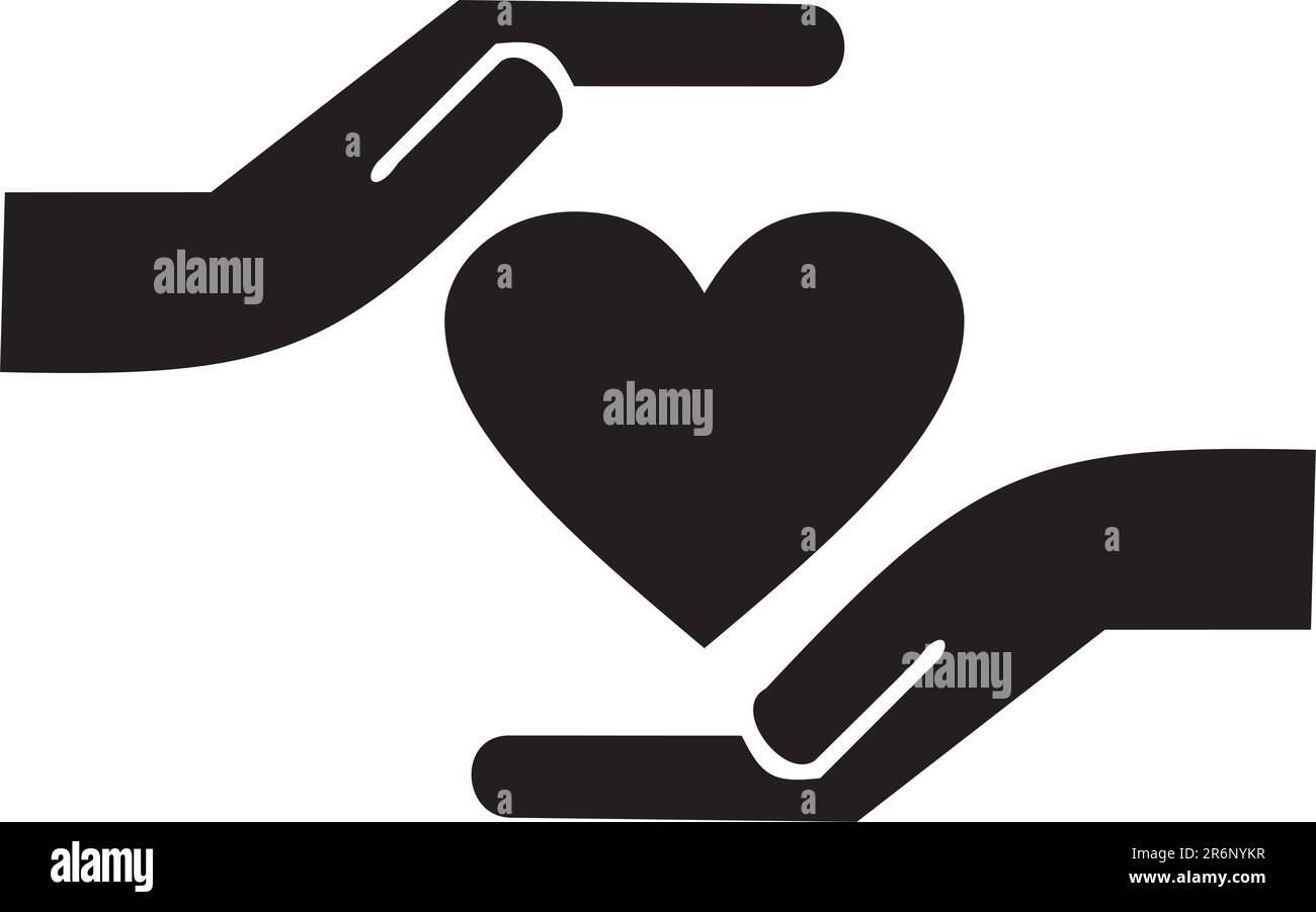 Caring hands as a symbol of love and care Stock Vector Image & Art - Alamy