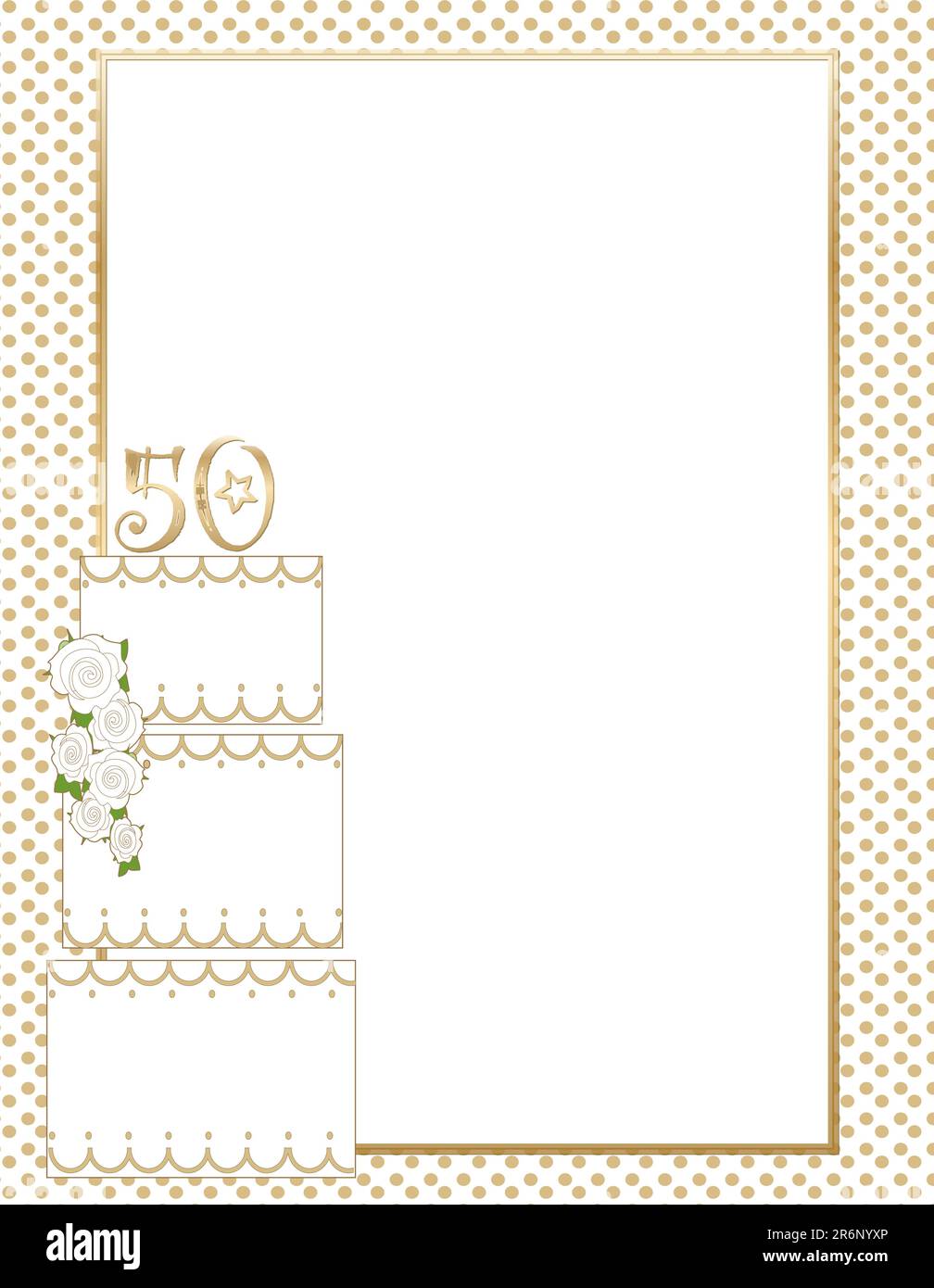 50th Wedding Anniversary Borders