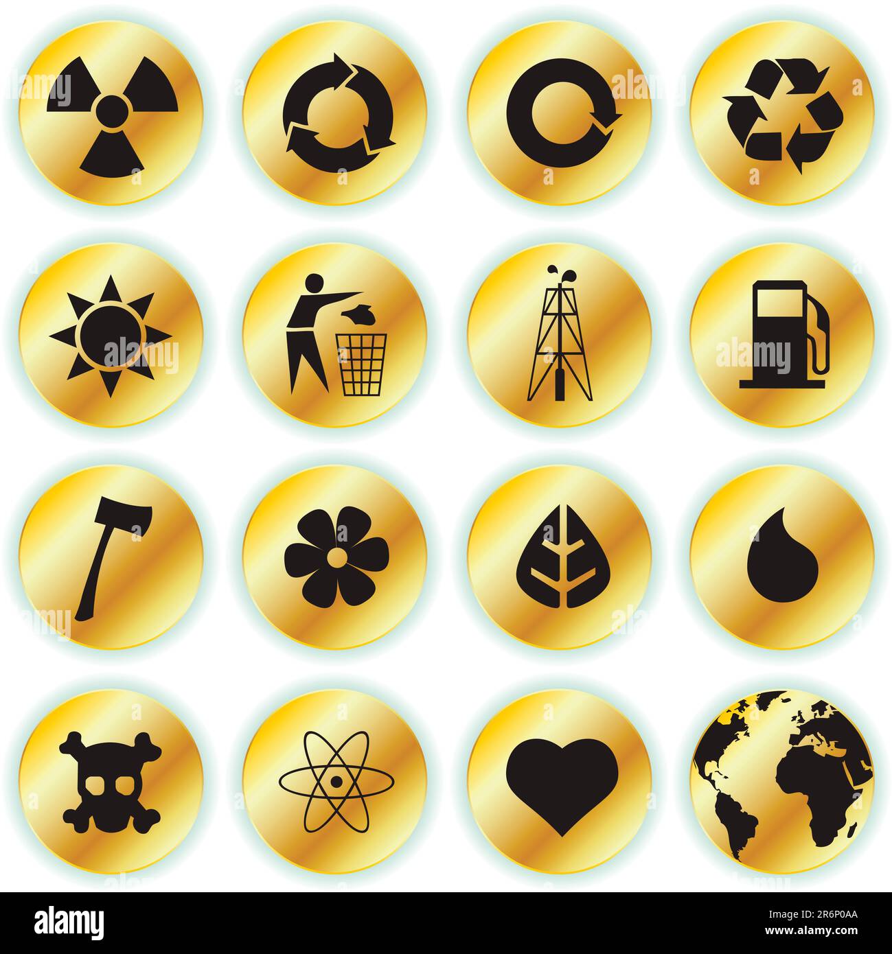 vector collection of environmental icons Stock Vector Image & Art - Alamy