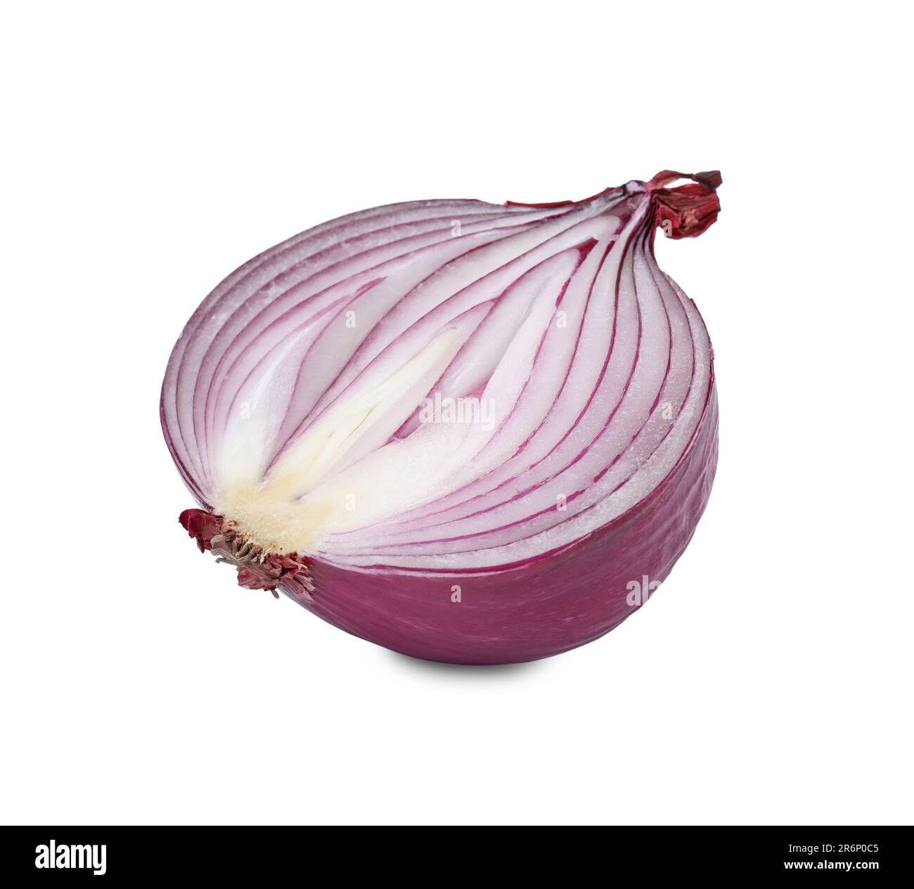 Fresh cut red onion isolated on white Stock Photo - Alamy