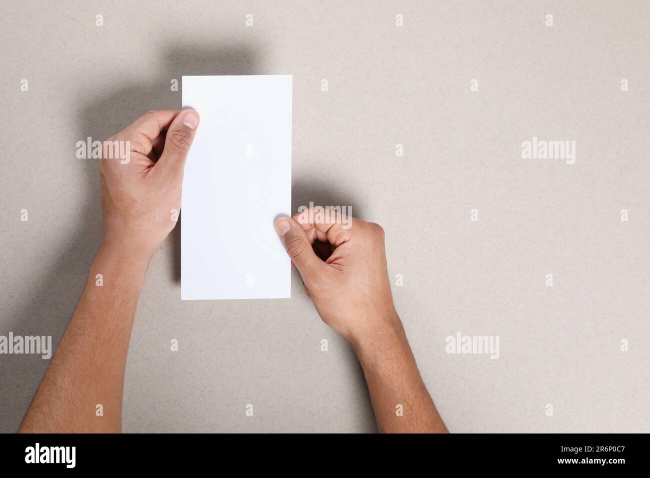 Man holding flyer on hi-res stock photography and images - Alamy