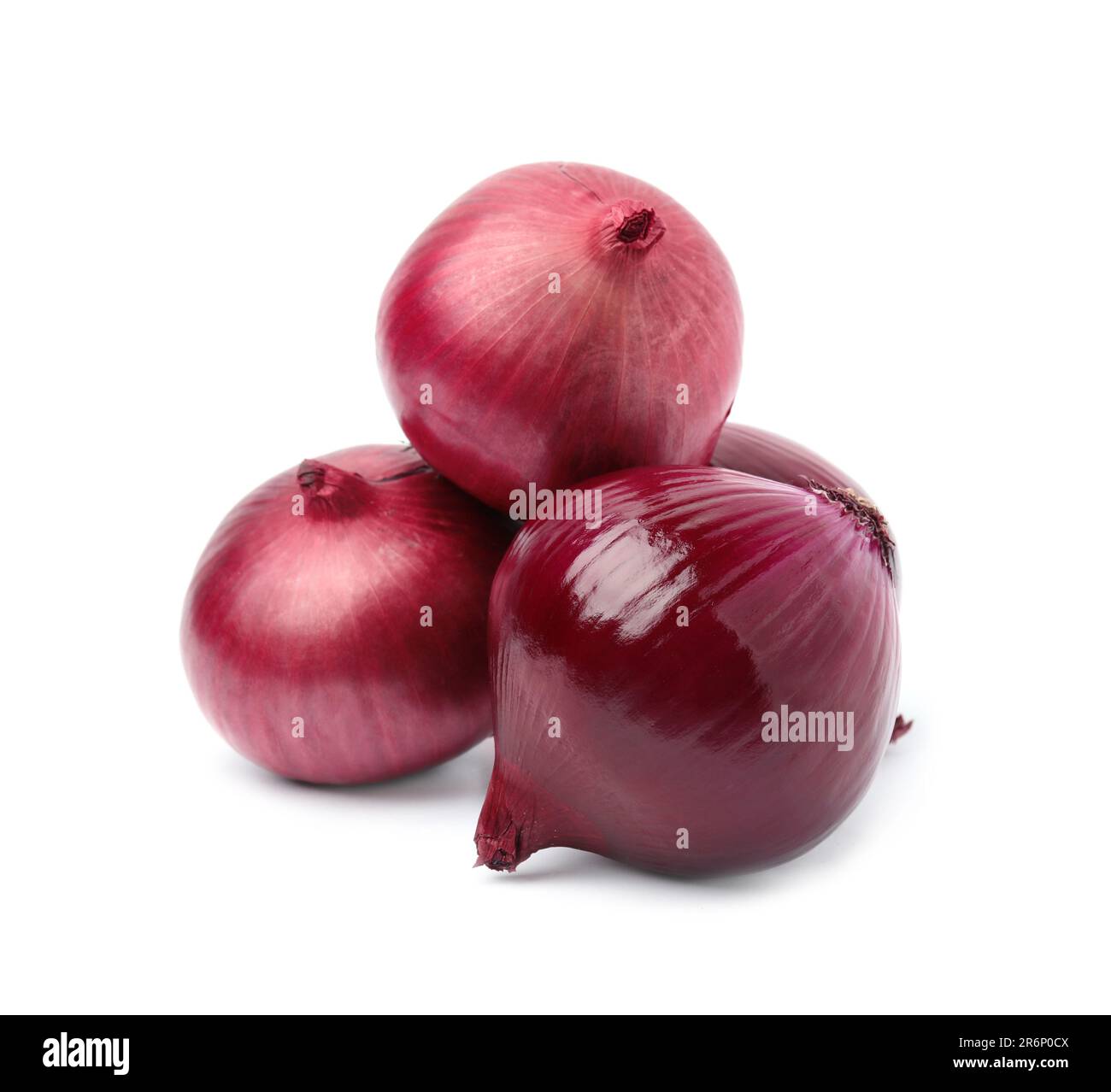 Many fresh red onions on white background Stock Photo - Alamy