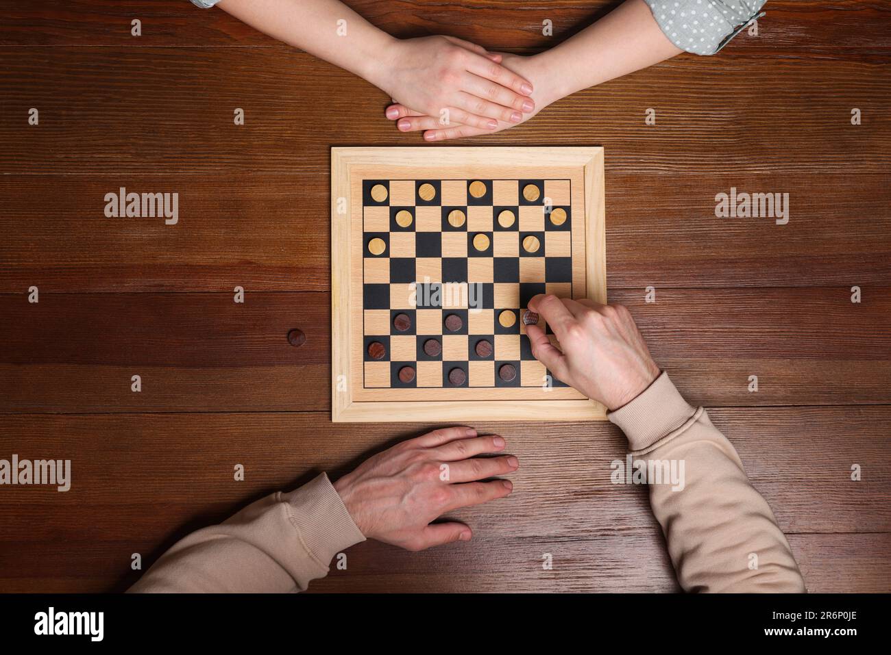 Man playing checkers hi-res stock photography and images - Alamy
