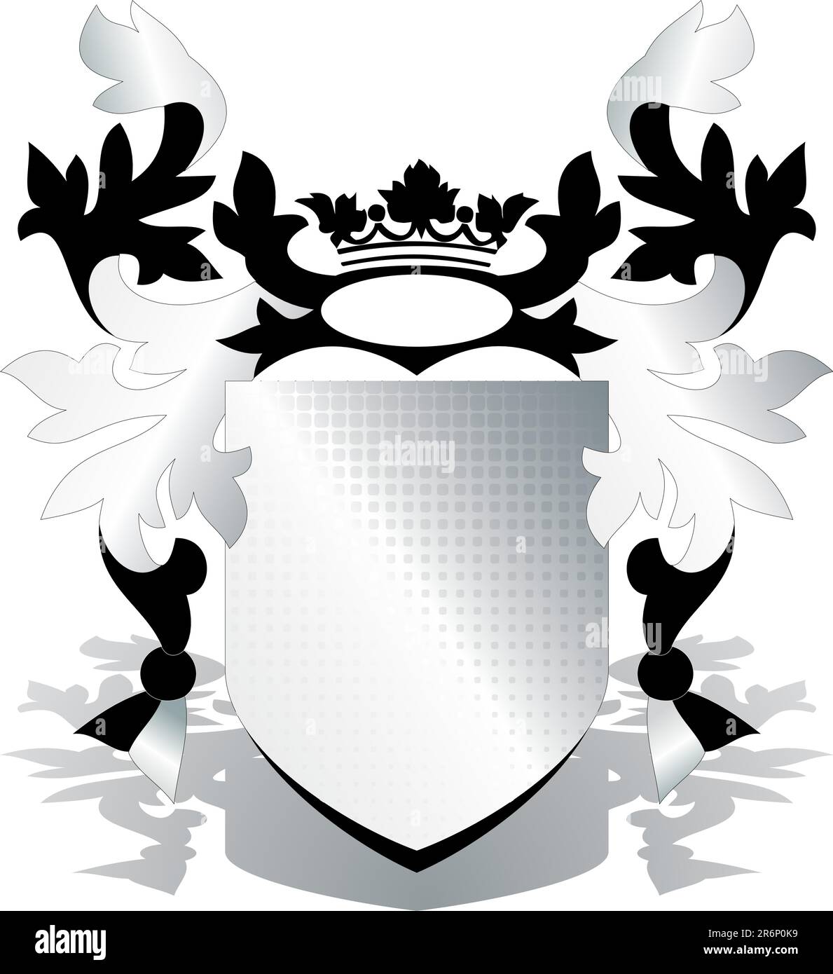 Vintage ribbon crest hi-res stock photography and images - Alamy