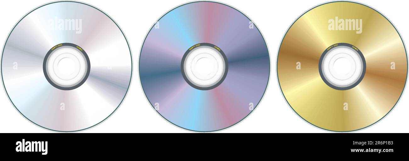 realistic compact discs - vector illustration Stock Vector Image & Art ...