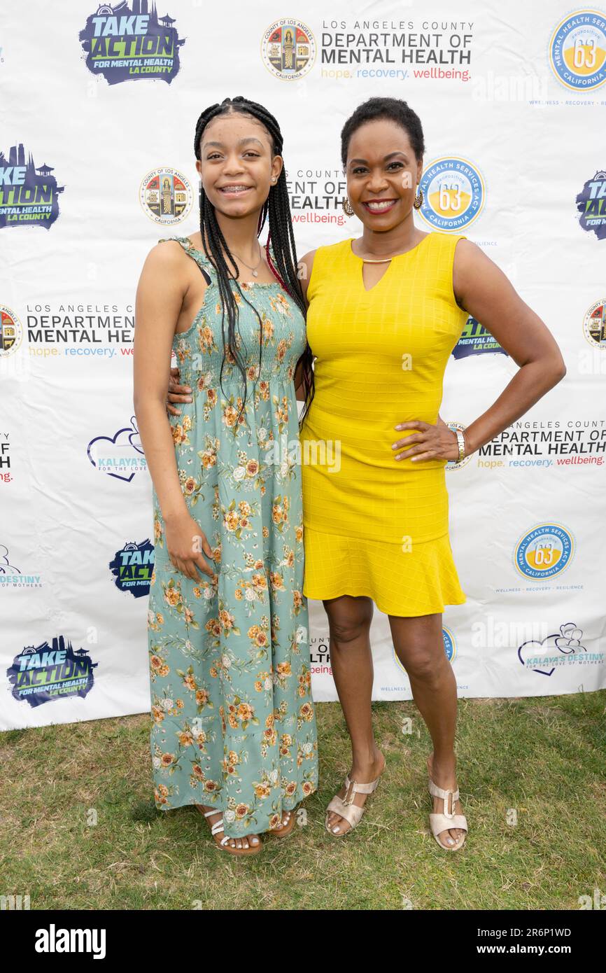 Los Angeles, USA. 10th June, 2023. Host Nancy Bellany with daughter ...