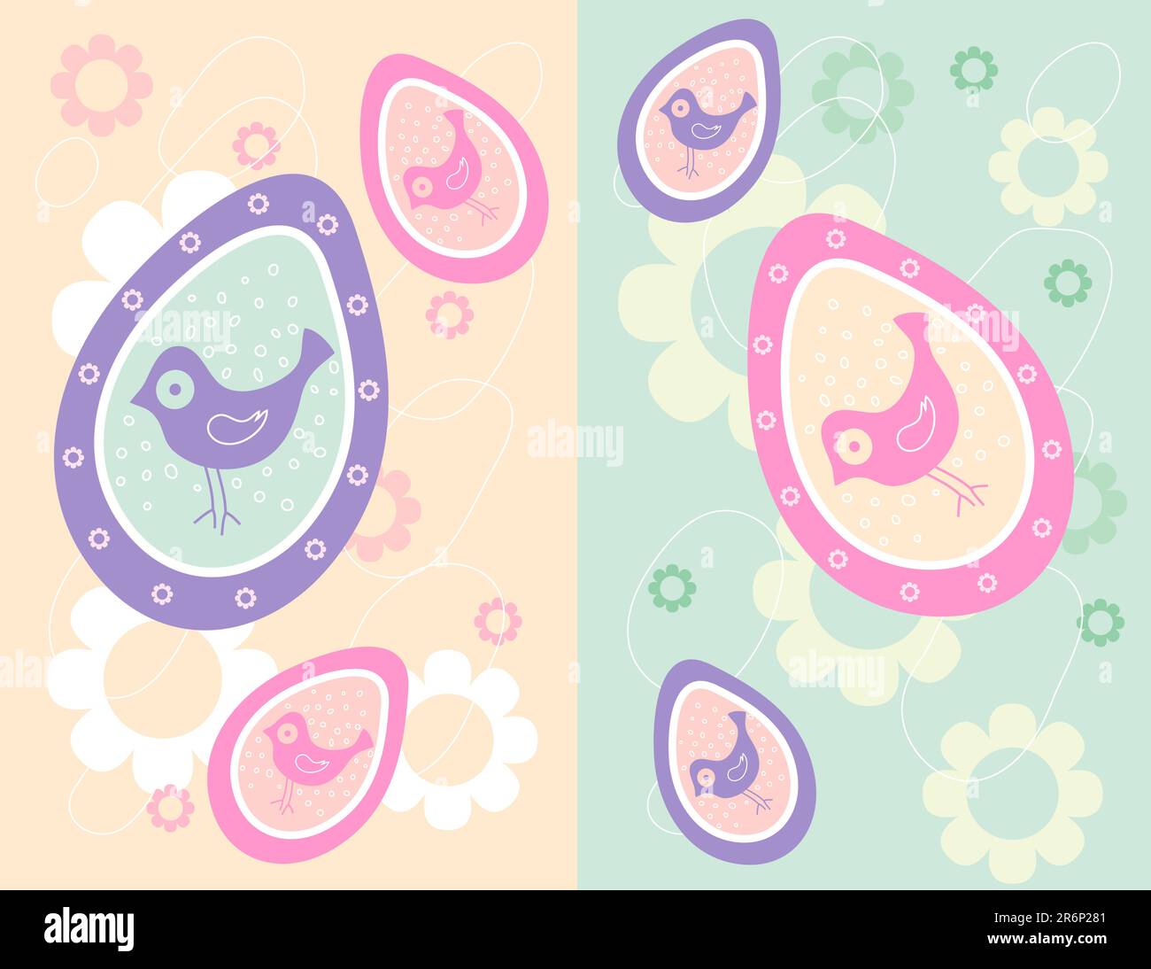 A pastel, retro background for Easter Stock Vector Image & Art - Alamy