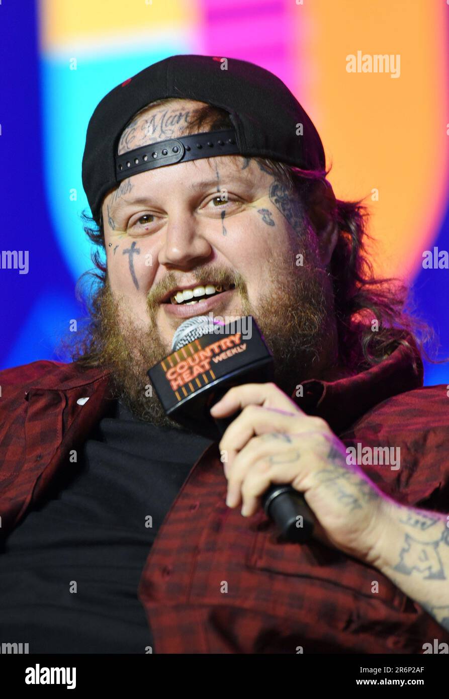 Nashville, TN, USA. 9th June, 2023. Jelly Roll on stage for CMA Fest ...