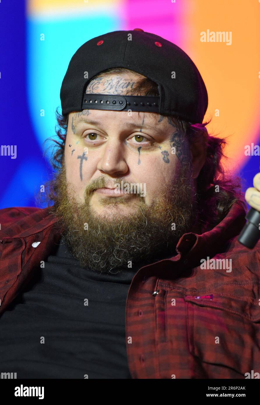 Nashville, TN, USA. 9th June, 2023. Jelly Roll on stage for CMA Fest ...