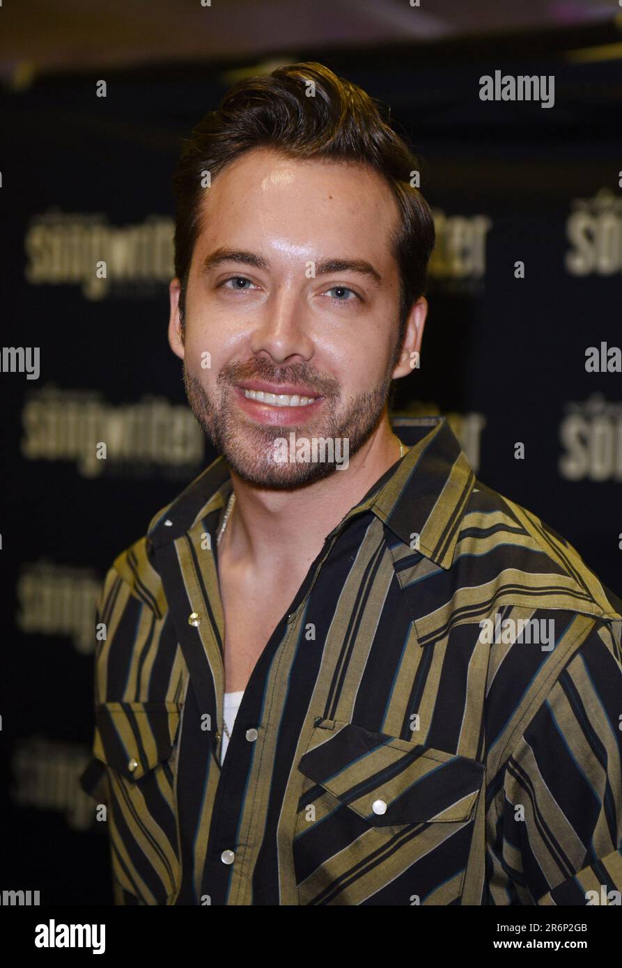 Nashville, TN, USA. 9th June, 2023. Alex Hall on stage for CMA Fest ...