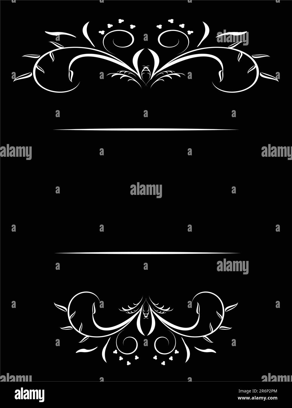 Floral black gold luxury Black and White Stock Photos & Images - Alamy