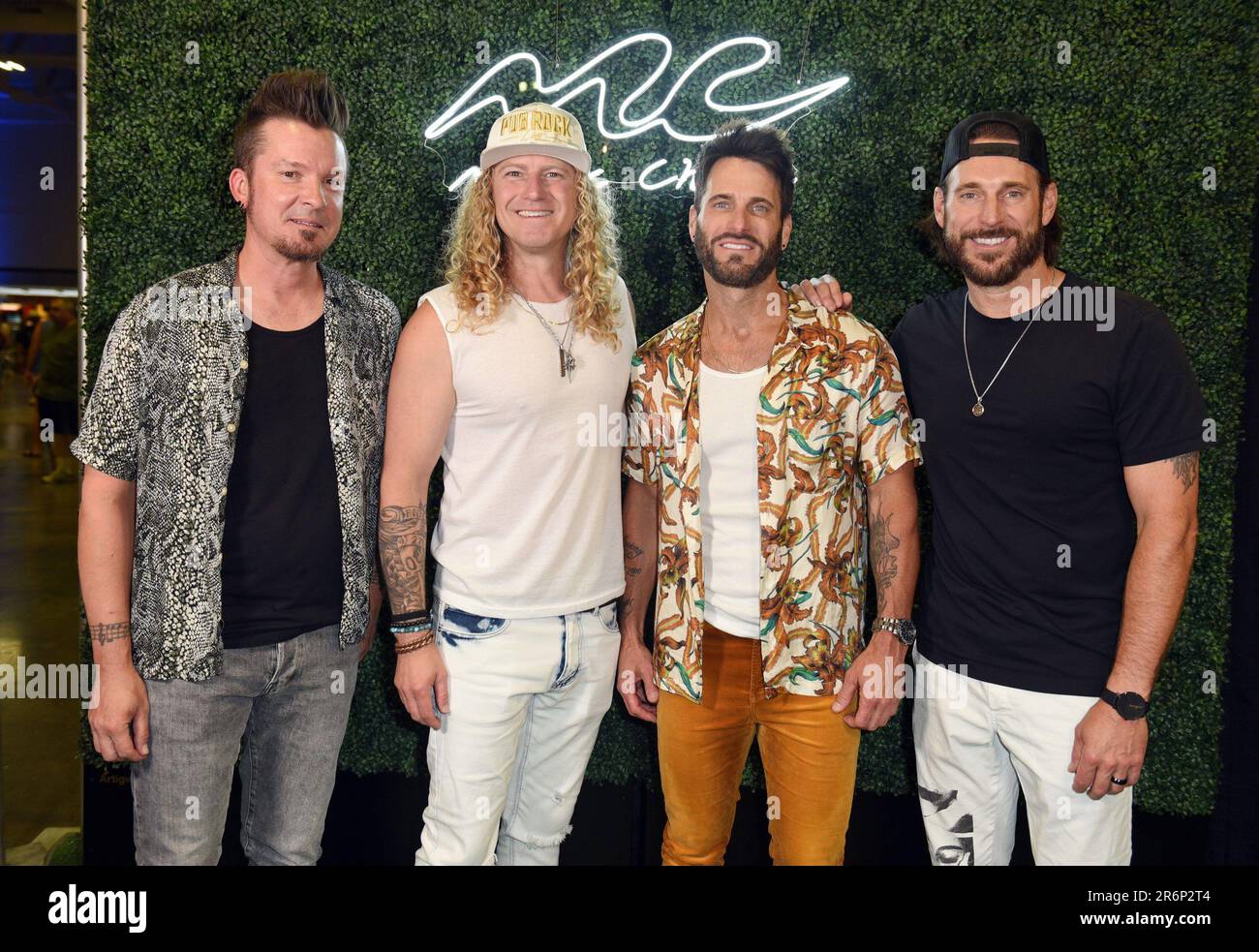 Nashville, TN, USA. 9th June, 2023. Parmalee, Josh McSwain, Barry Knox ...