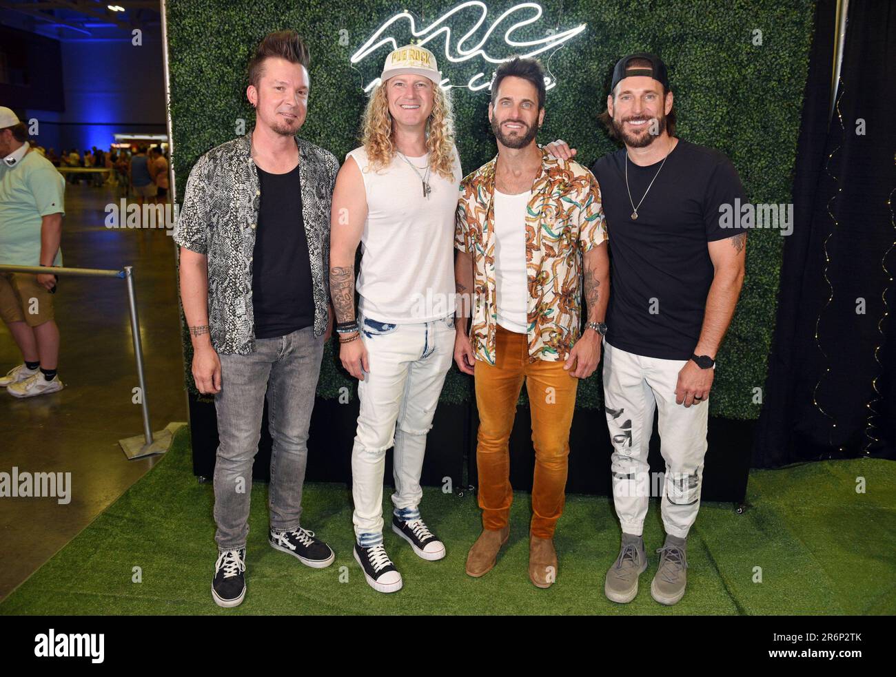 Nashville Tn Usa 9th June 2023 Parmalee Josh Mcswain Barry Knox Matt Thomas Scott