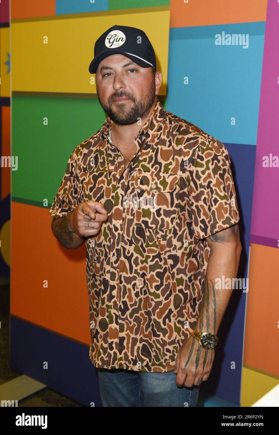 Nashville, TN, USA. 9th June, 2023. Tyler Farr on stage for CMA Fest ...