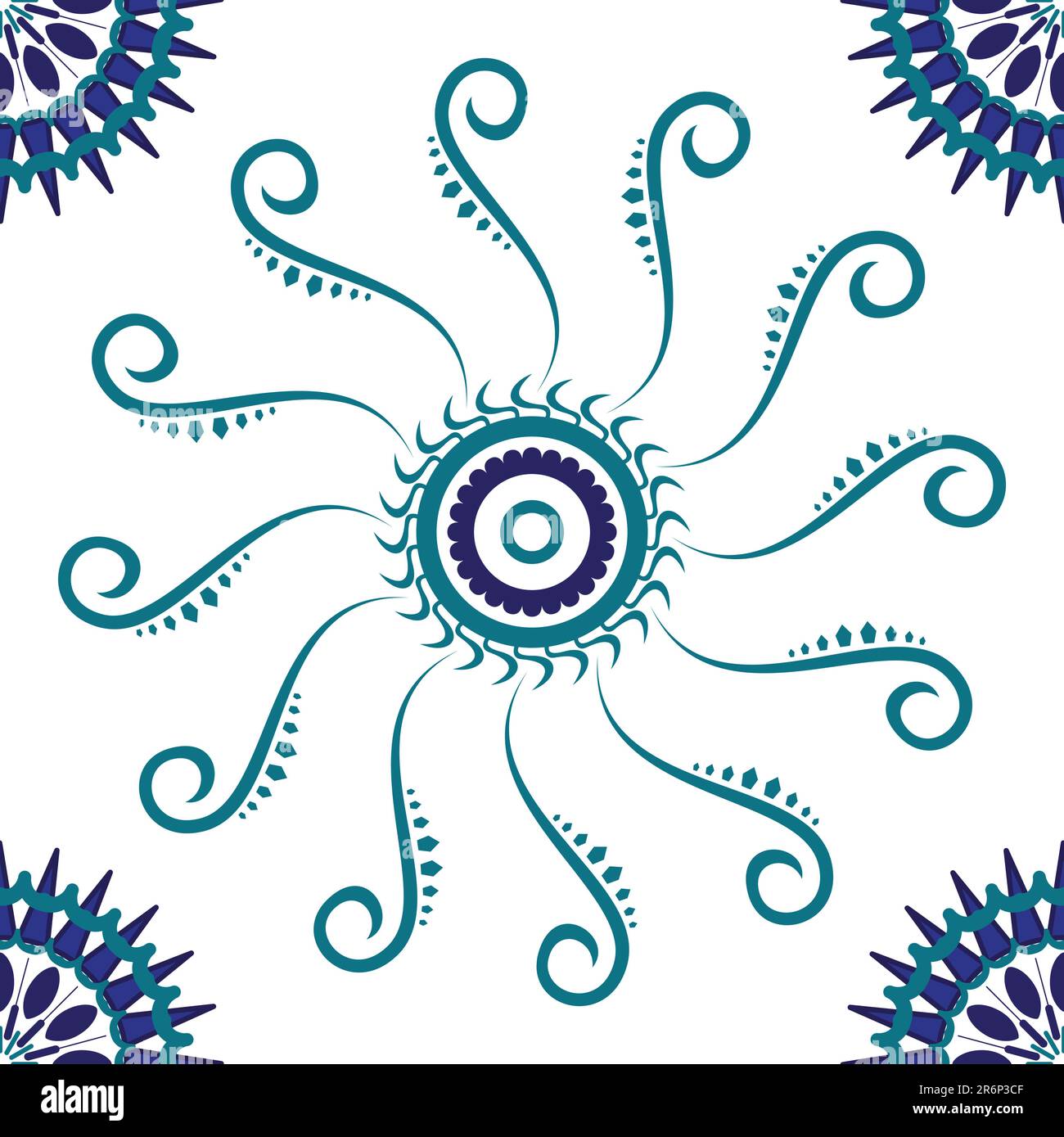 Circular tile pattern hi-res stock photography and images - Alamy