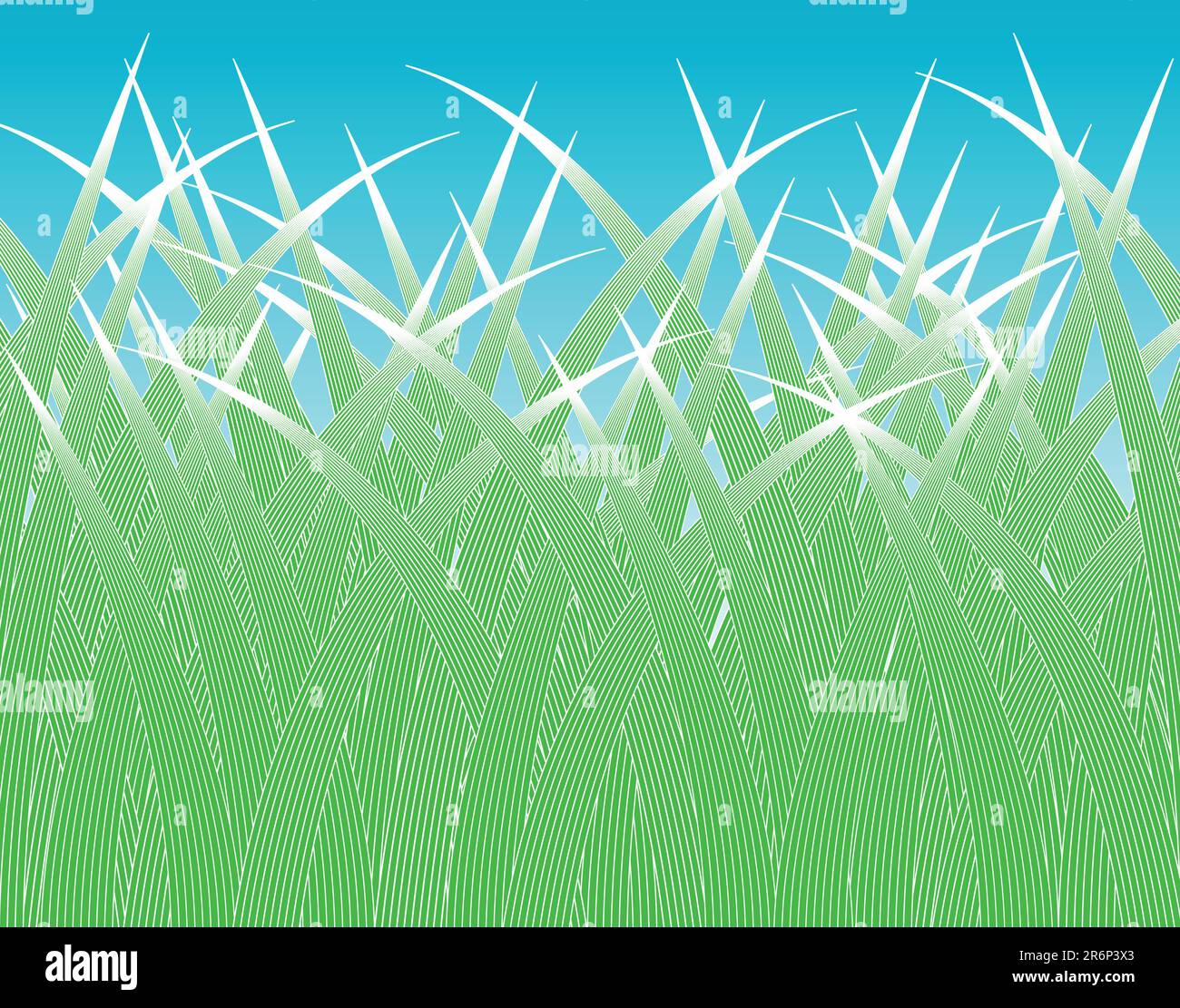 Editable vector design of stylized grass blades Stock Vector Image ...