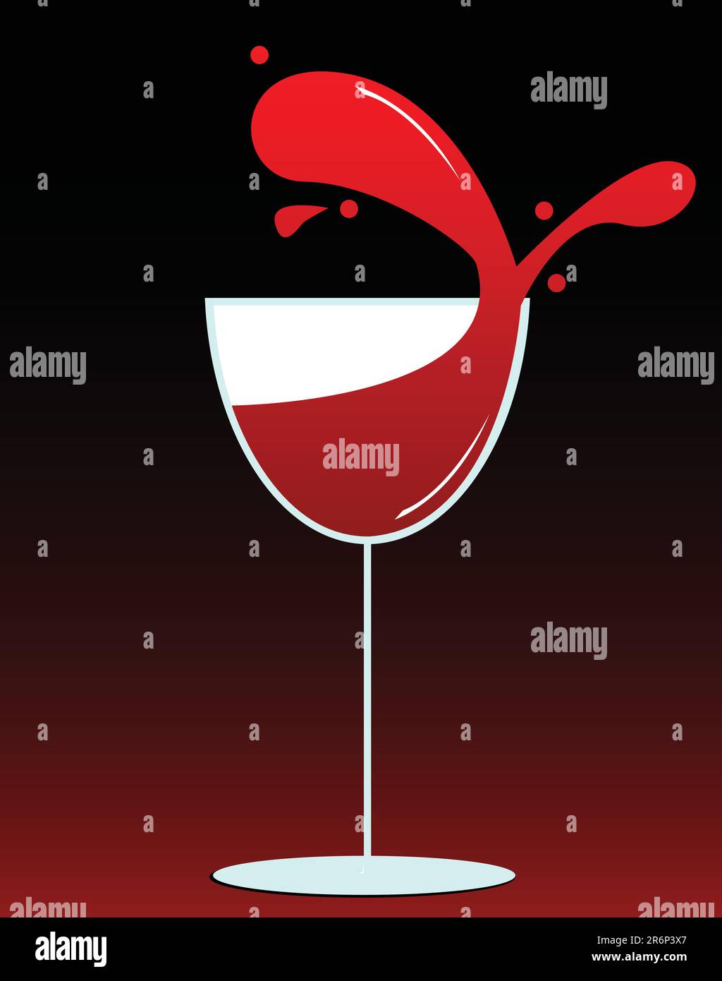 vector illustration of a wine glass Stock Vector Image & Art - Alamy