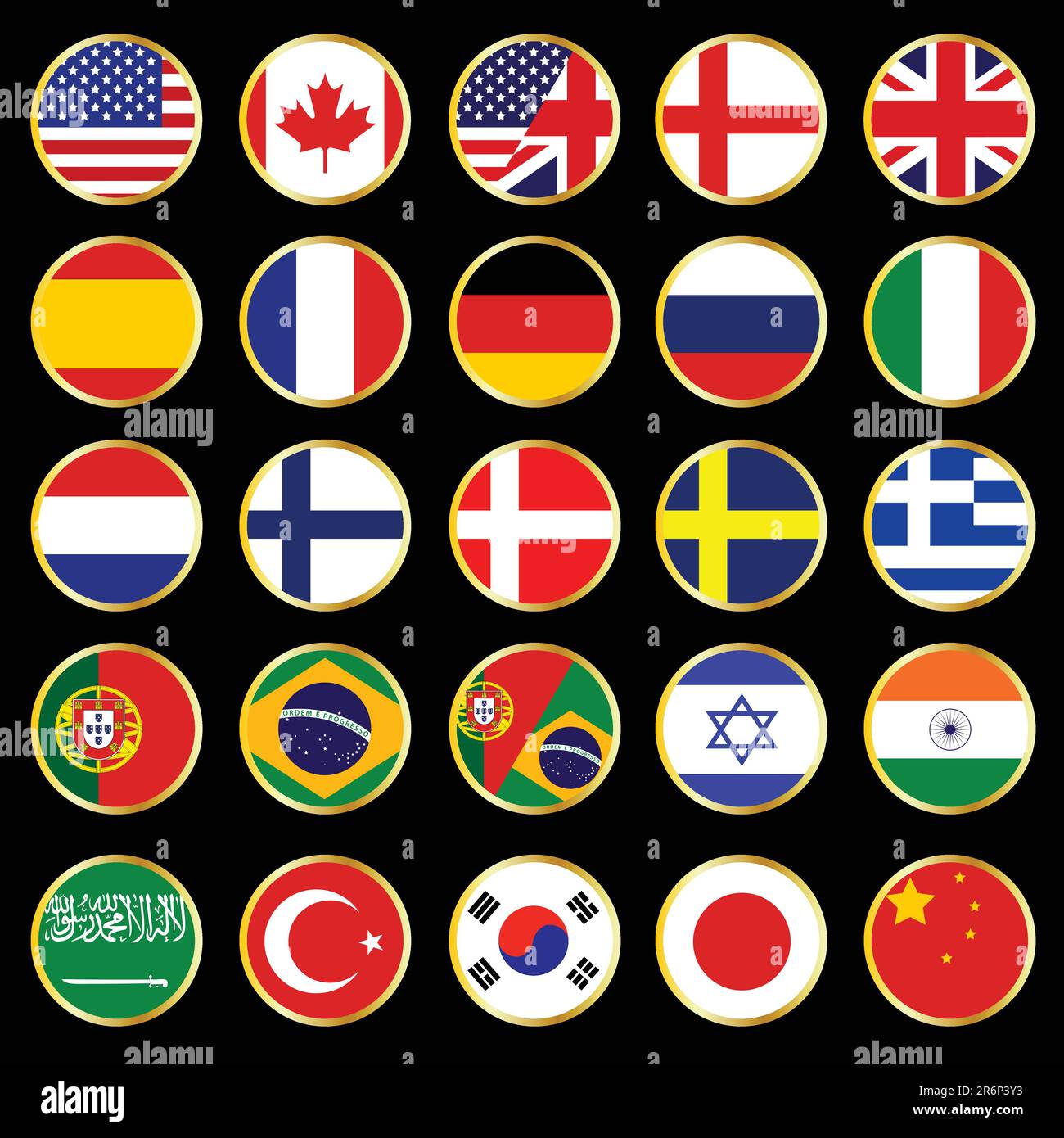 web language icon set Stock Vector Image & Art - Alamy