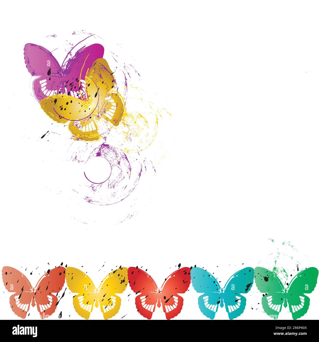 Vector colorful butterflies Stock Vector Image & Art - Alamy