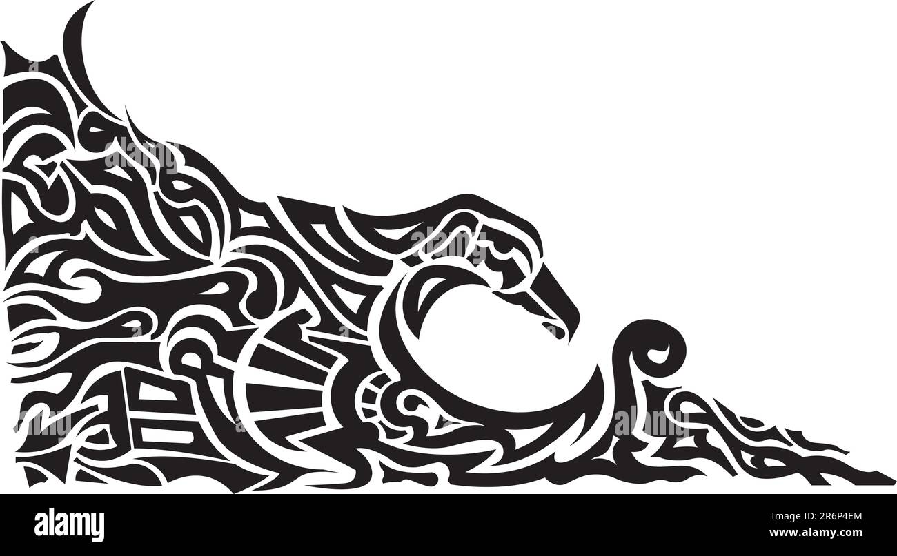 Ornament eagle pattern design Cut Out Stock Images & Pictures - Alamy