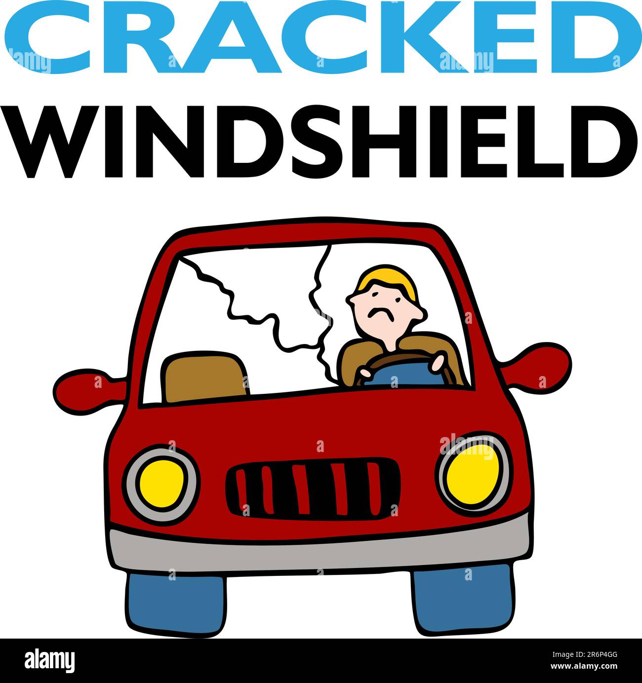 An image of a cracked windshield Stock Vector Image & Art - Alamy