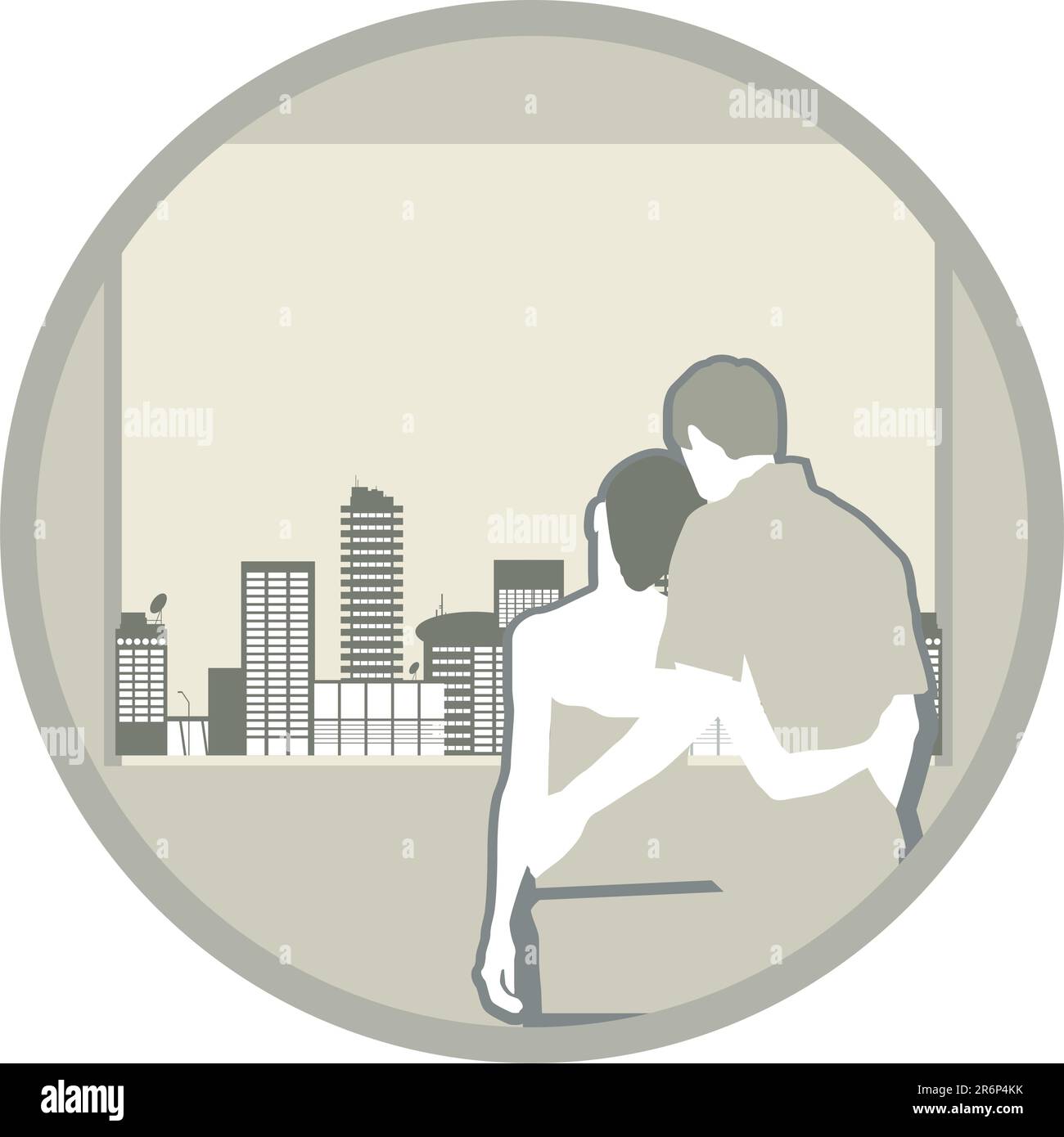 Woman man love scene Stock Vector Images - Alamy