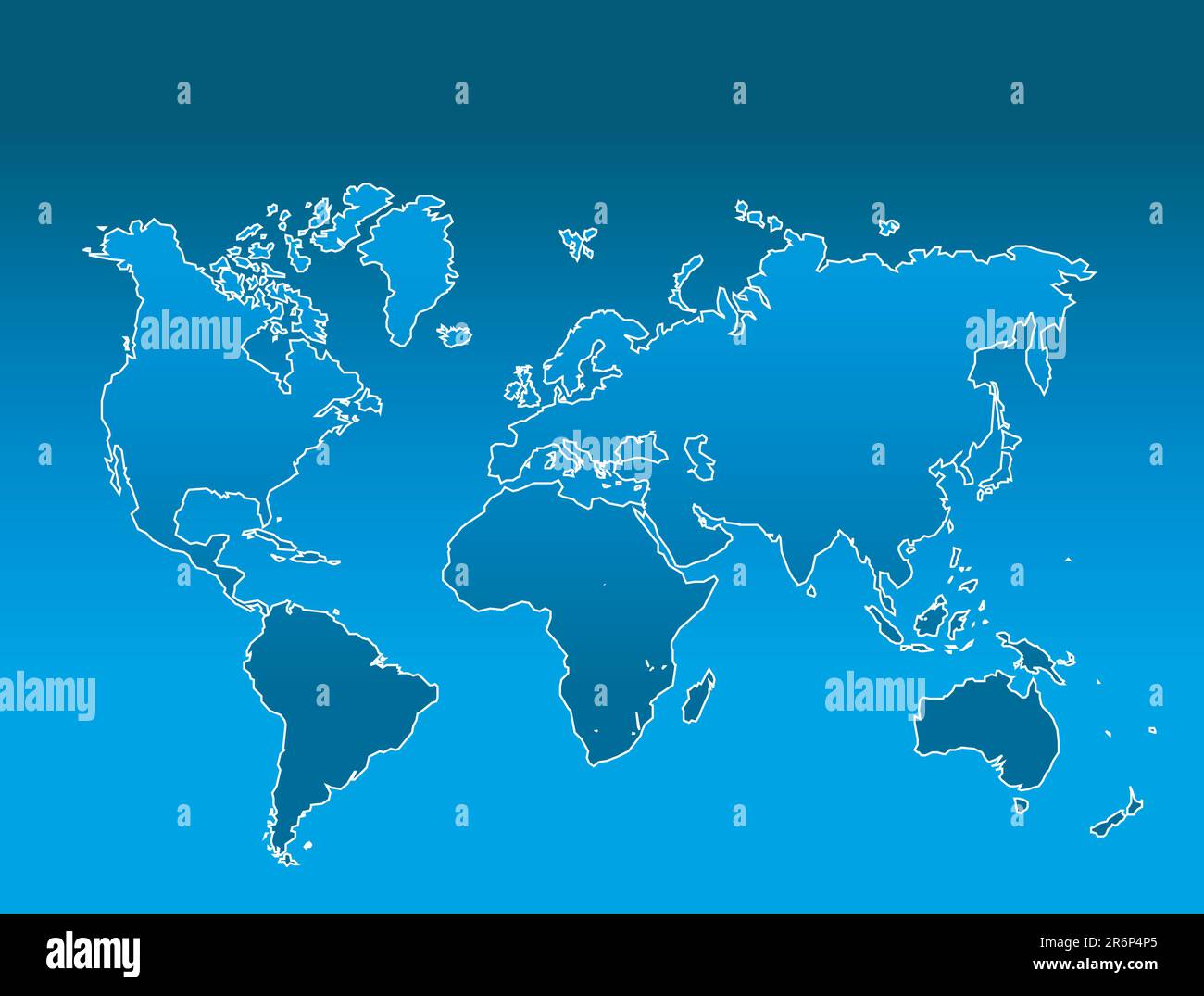 Earth world map north Stock Vector Images - Alamy