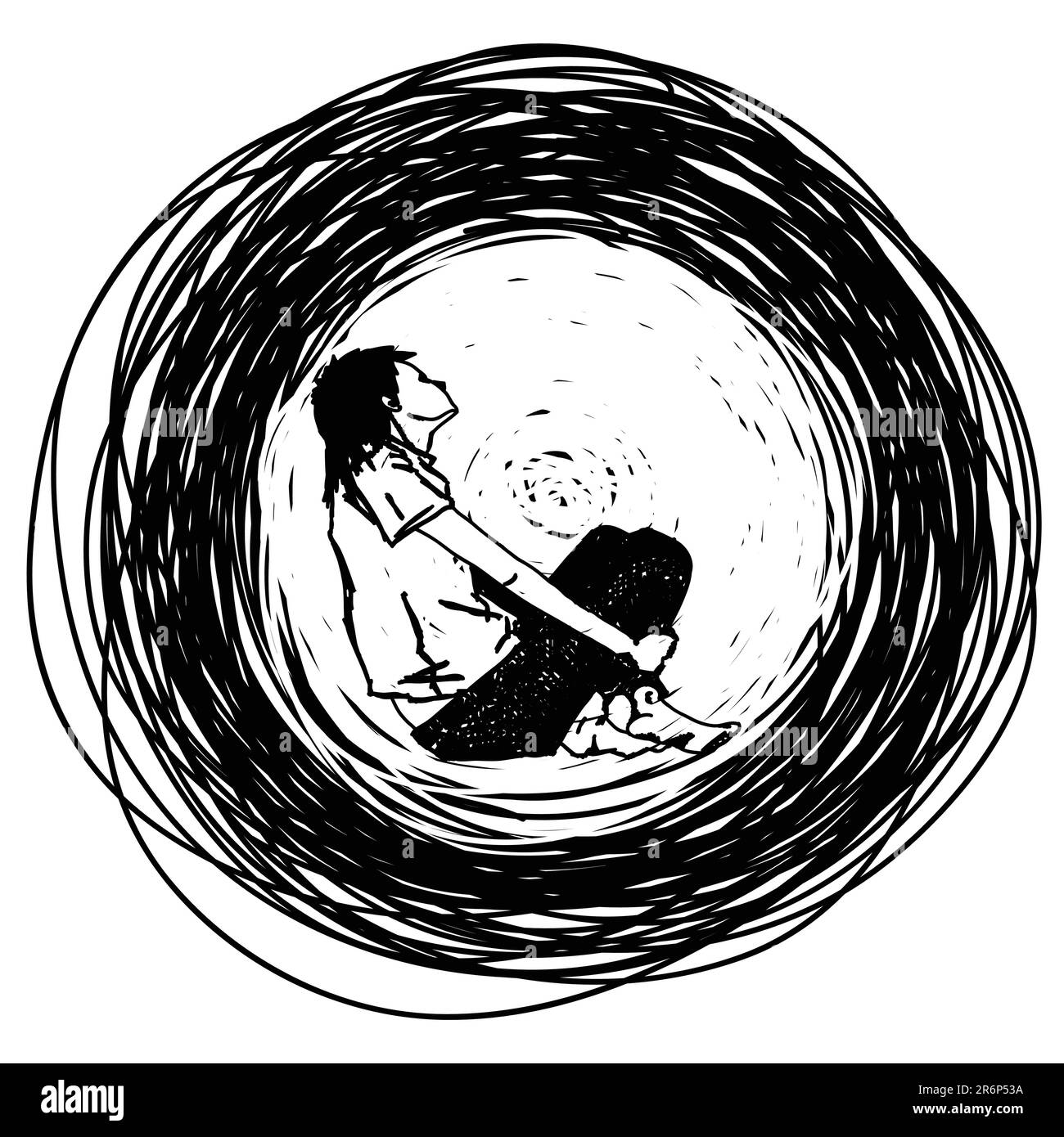 Woman spirit light illustration Stock Vector Images - Alamy