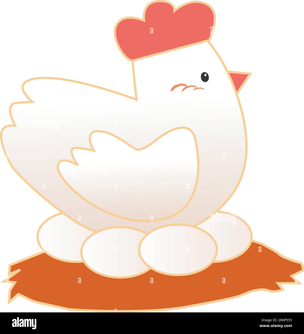 vector illustration for a brooding hen Stock Vector Image & Art - Alamy