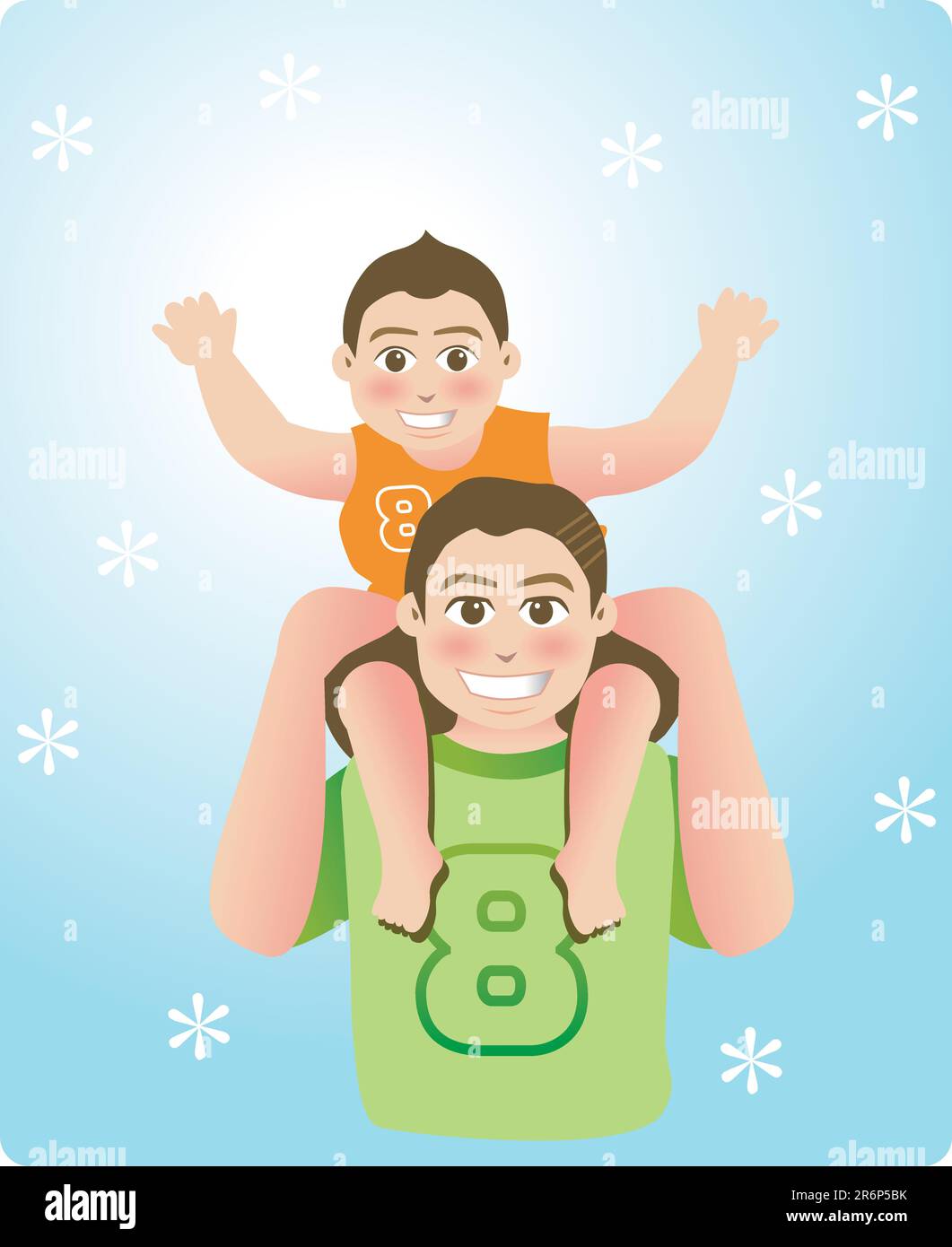 Piggyback relationship Stock Vector Images - Alamy