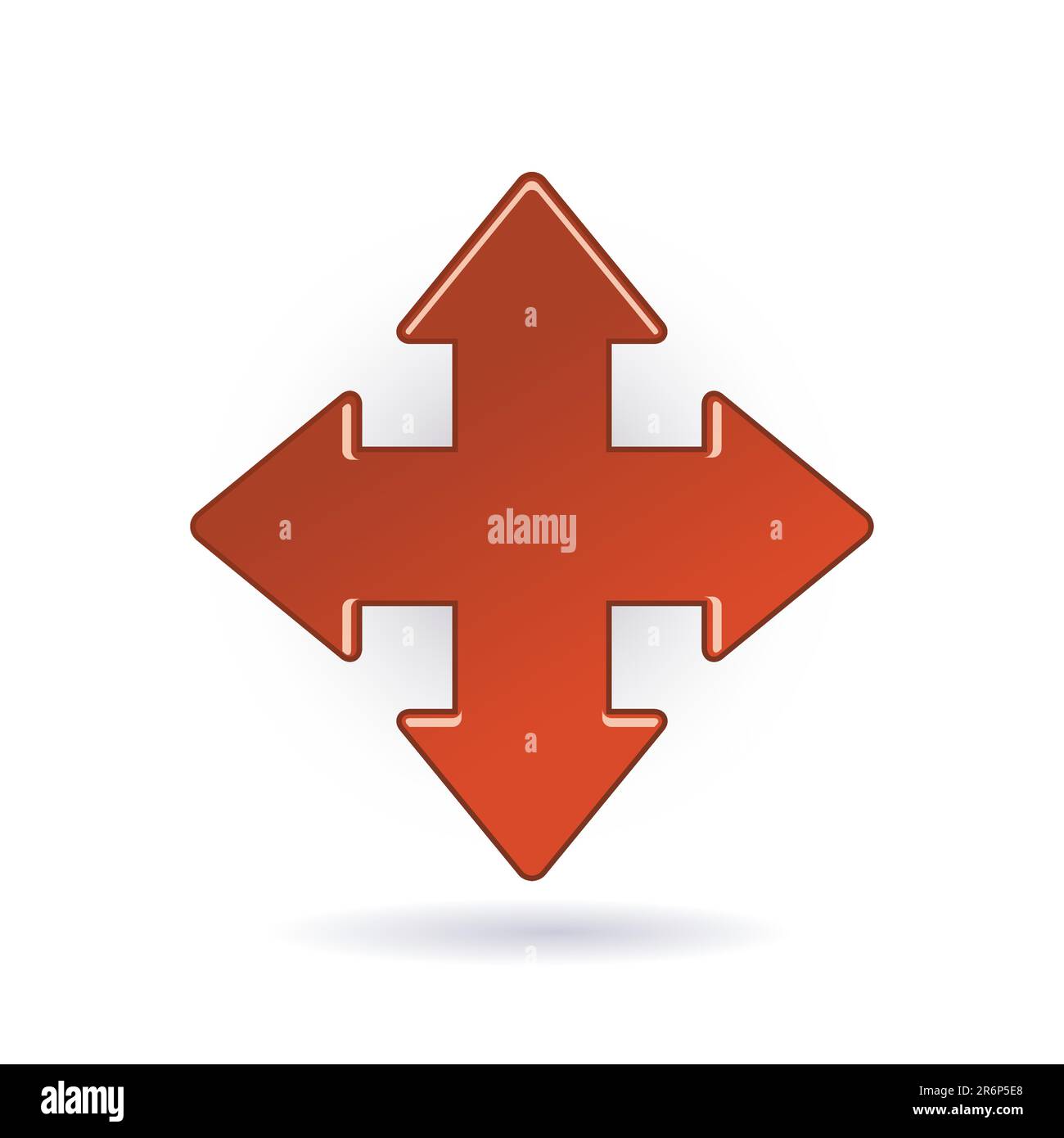 Upward arrow symbol color Stock Vector Images - Alamy