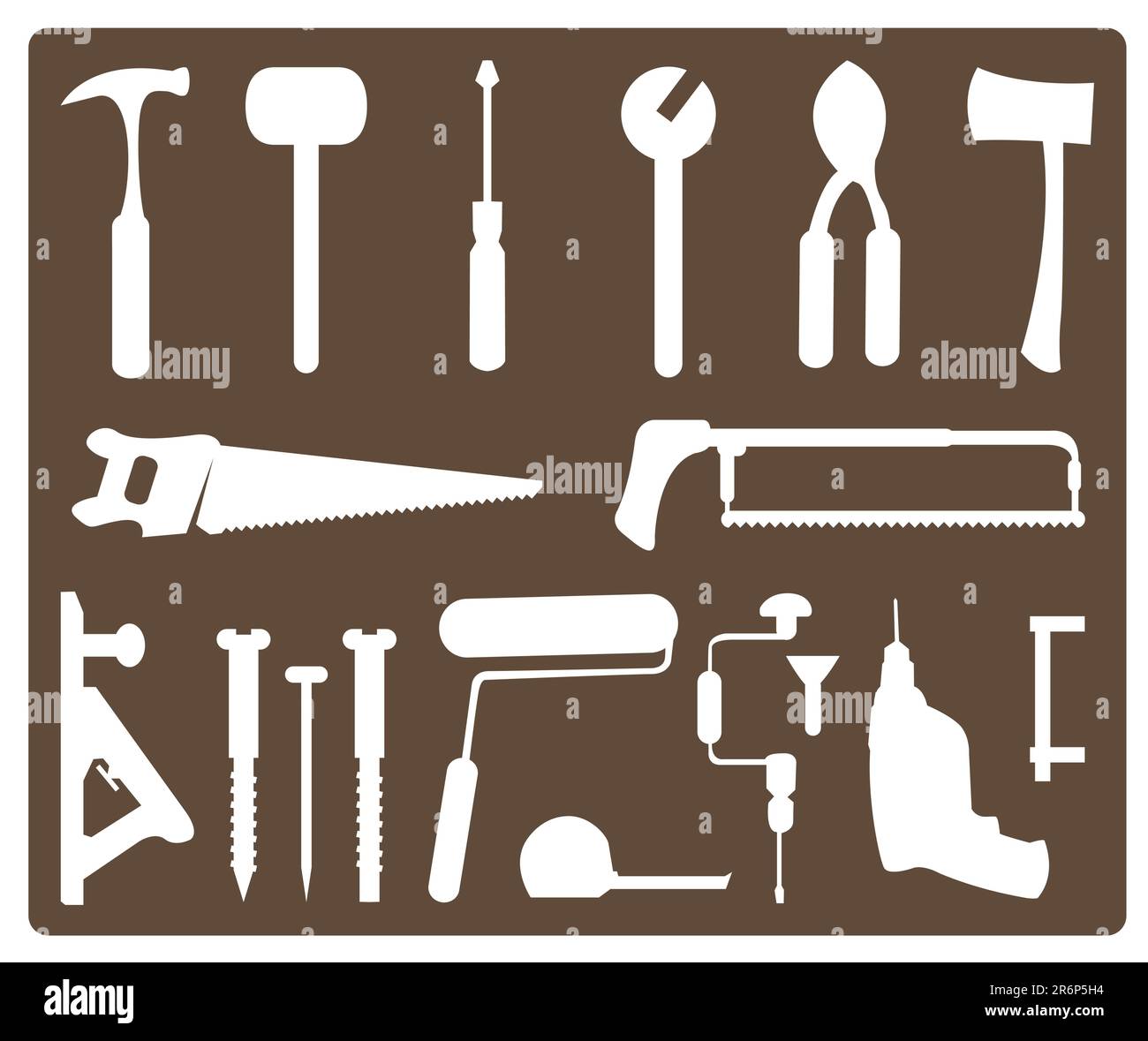 vector set of various tools Stock Vector Image & Art - Alamy