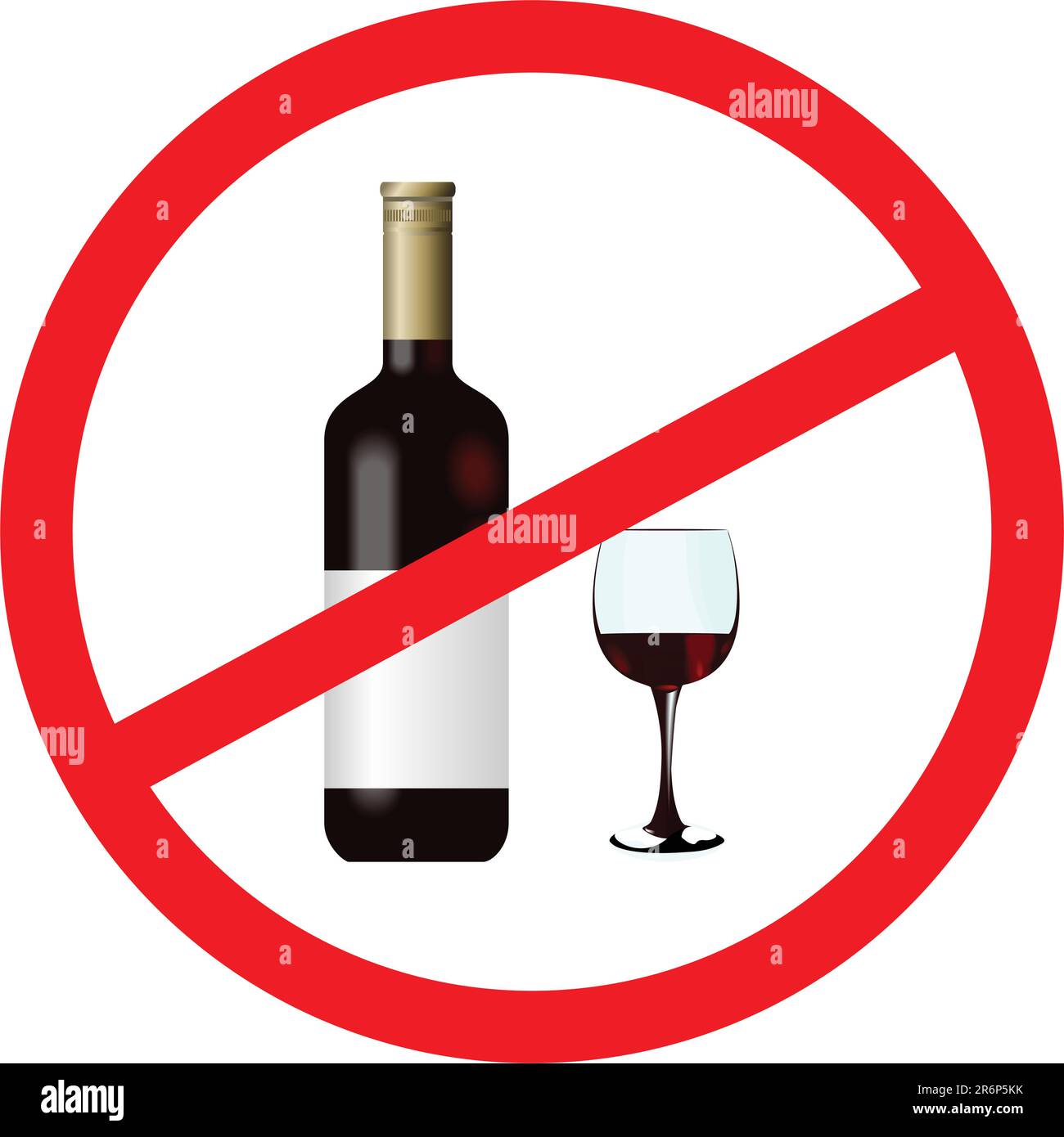 Vector illustration of sign stop alcohol Stock Vector Image & Art - Alamy