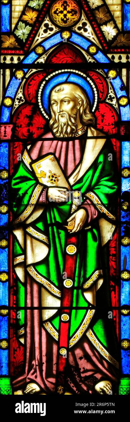 St. Paul, stained glass window by Wilmshurst & Oliphant, 1840 ...