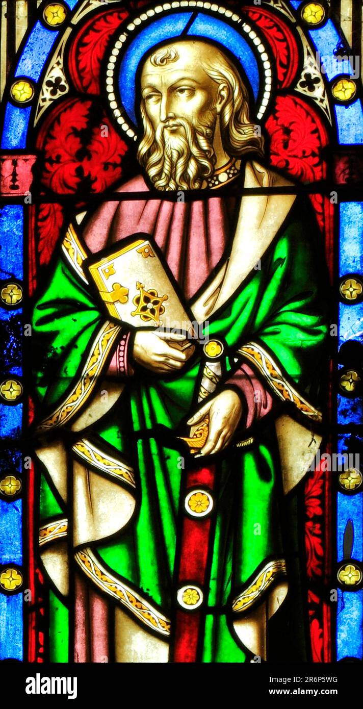 St. Paul, stained glass window by Wilmshurst & Oliphant, 1840 ...