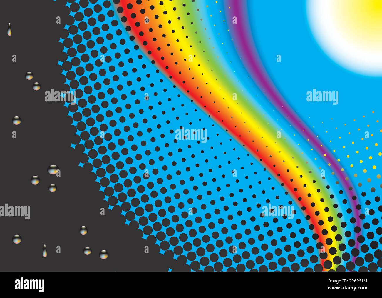 Rain painting vintage Stock Vector Images - Alamy