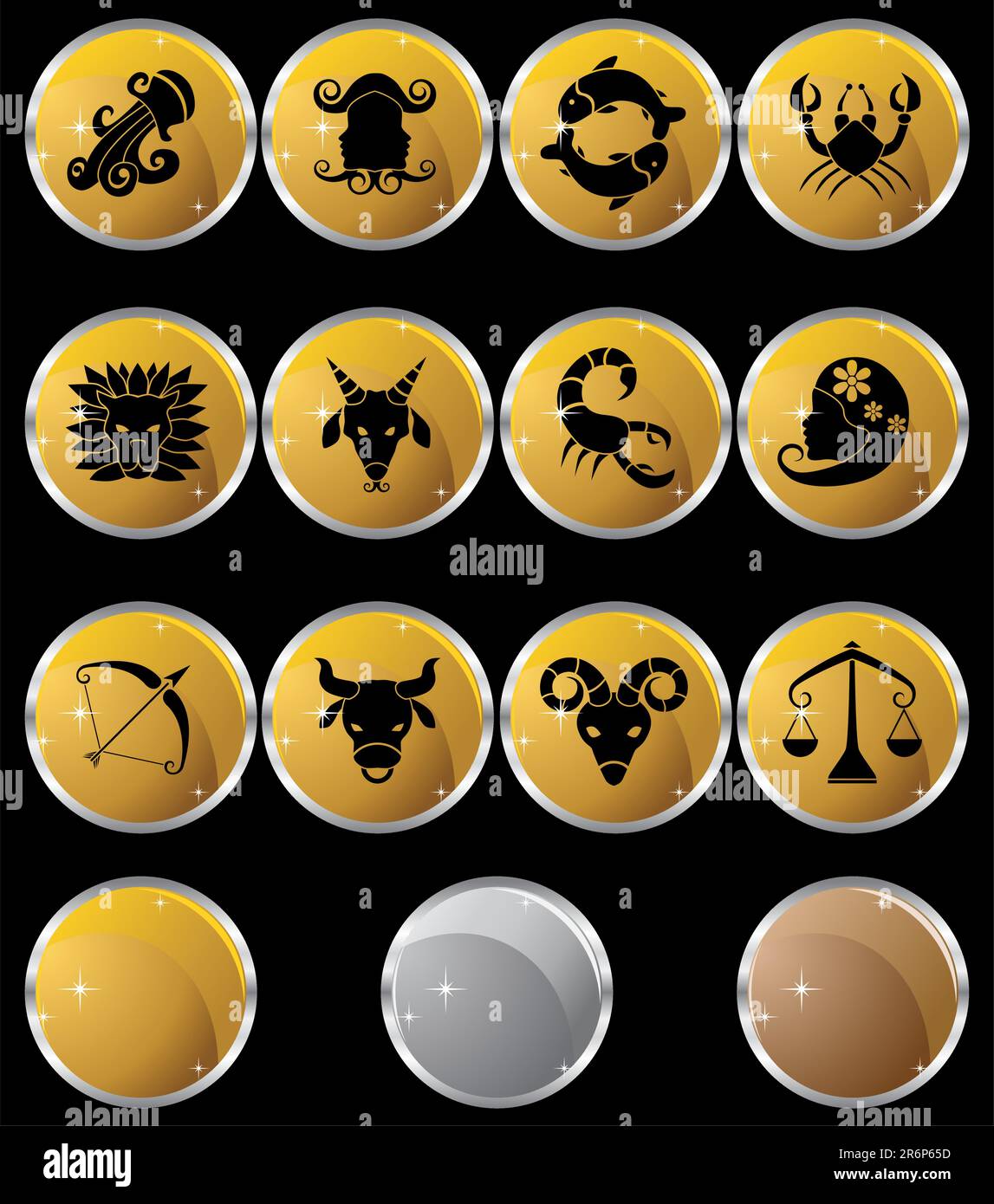 An image of the 12 zodiac symbols Stock Vector Image & Art - Alamy