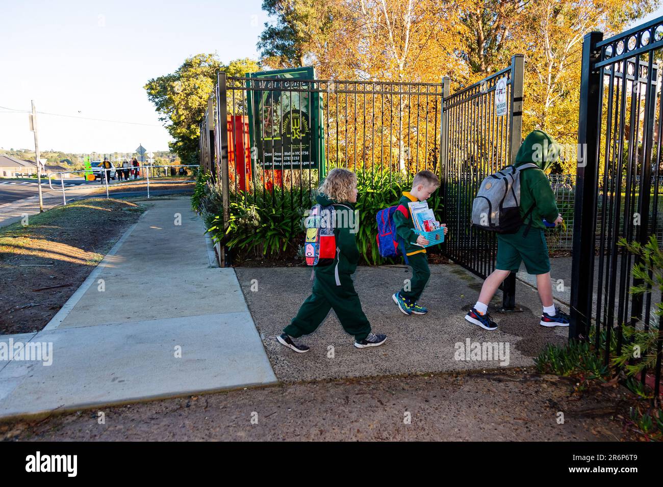 MELBOURNE, AUSTRALIA - MAY 26: Relieved parents and happy kids finally ...