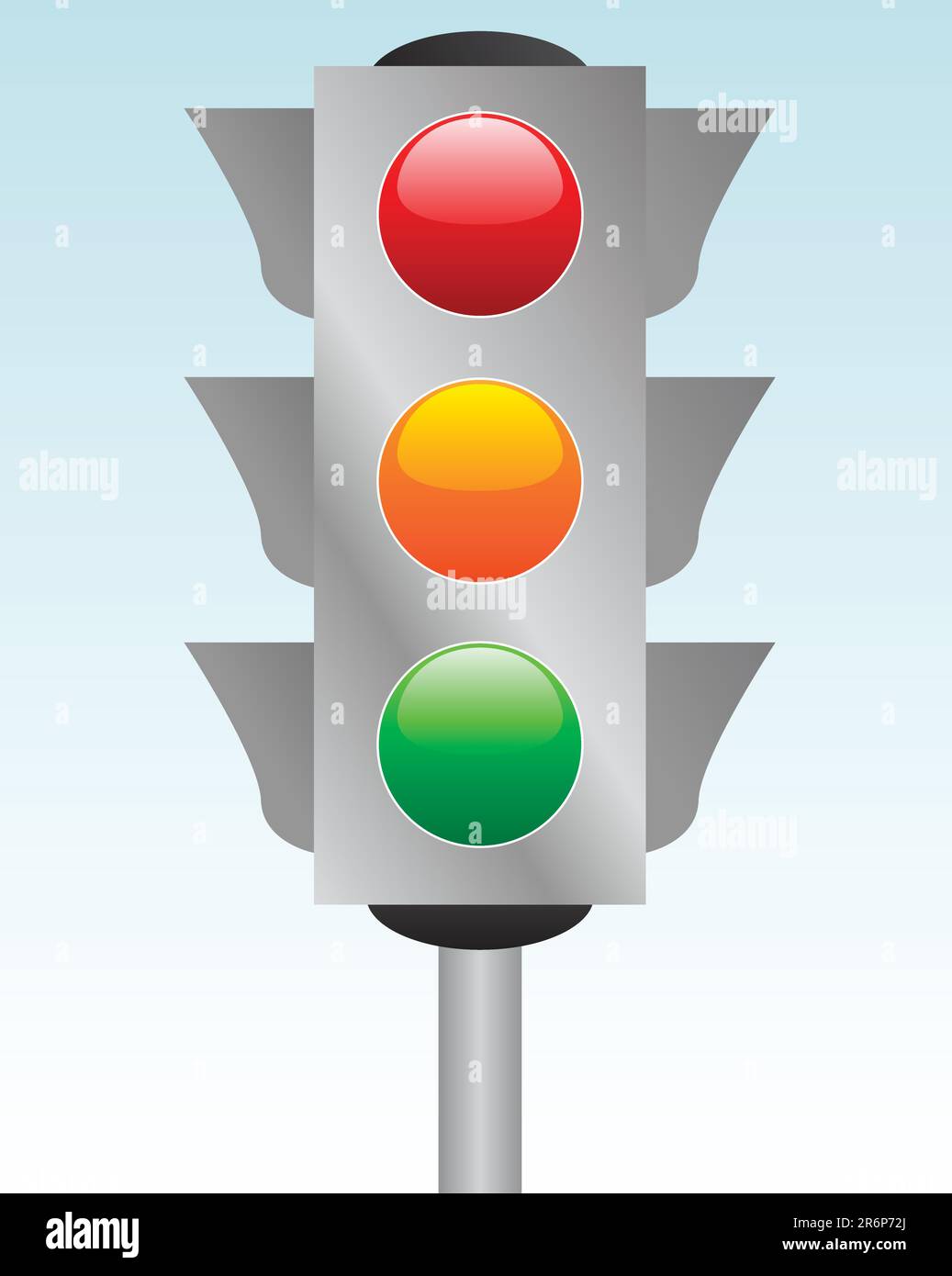 Traffic at a stop light Stock Vector Images - Alamy