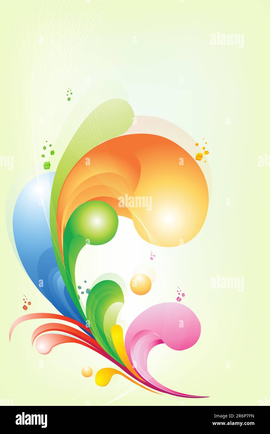 Rainbow colored swirl Stock Vector Images - Alamy