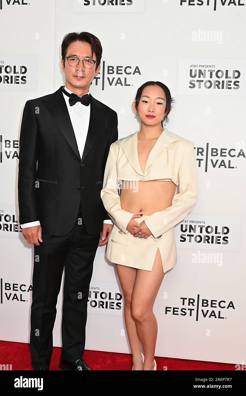 New York, USA. 10th June 2023. Jung Joon Ho and Ji-young Yoo attends the "Smoking Tiger ...