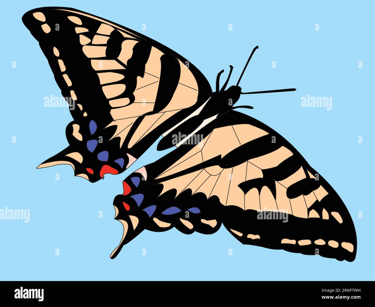 butterfly with background - vector Stock Vector Image & Art - Alamy