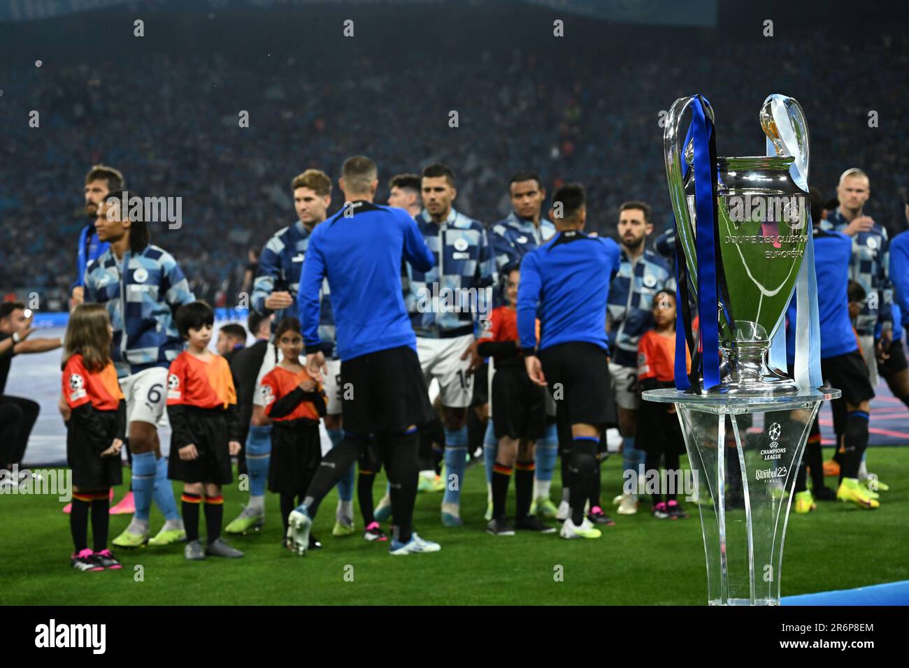 Istanbul, Turkey. 10th June 2023. Champions League Trophy during the ...