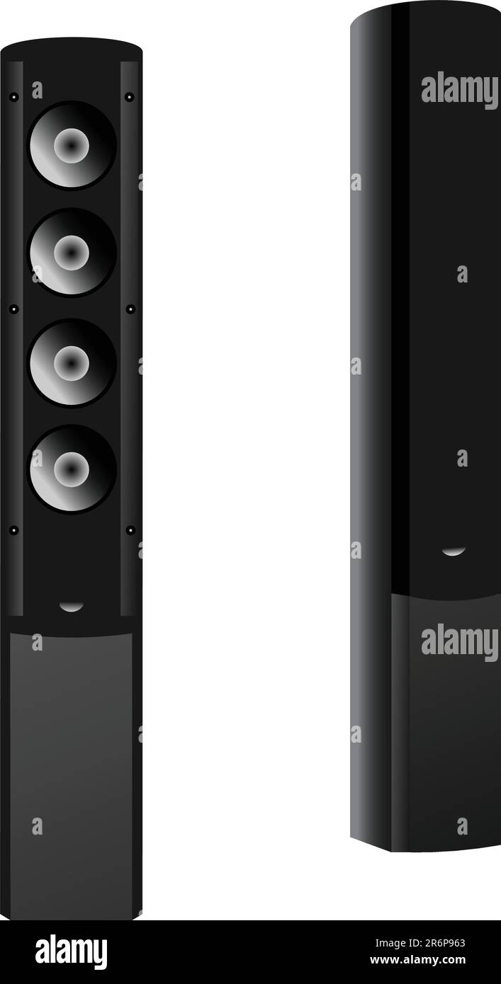 Realistic illustration of musical columns isolated. Vector Stock Vector ...