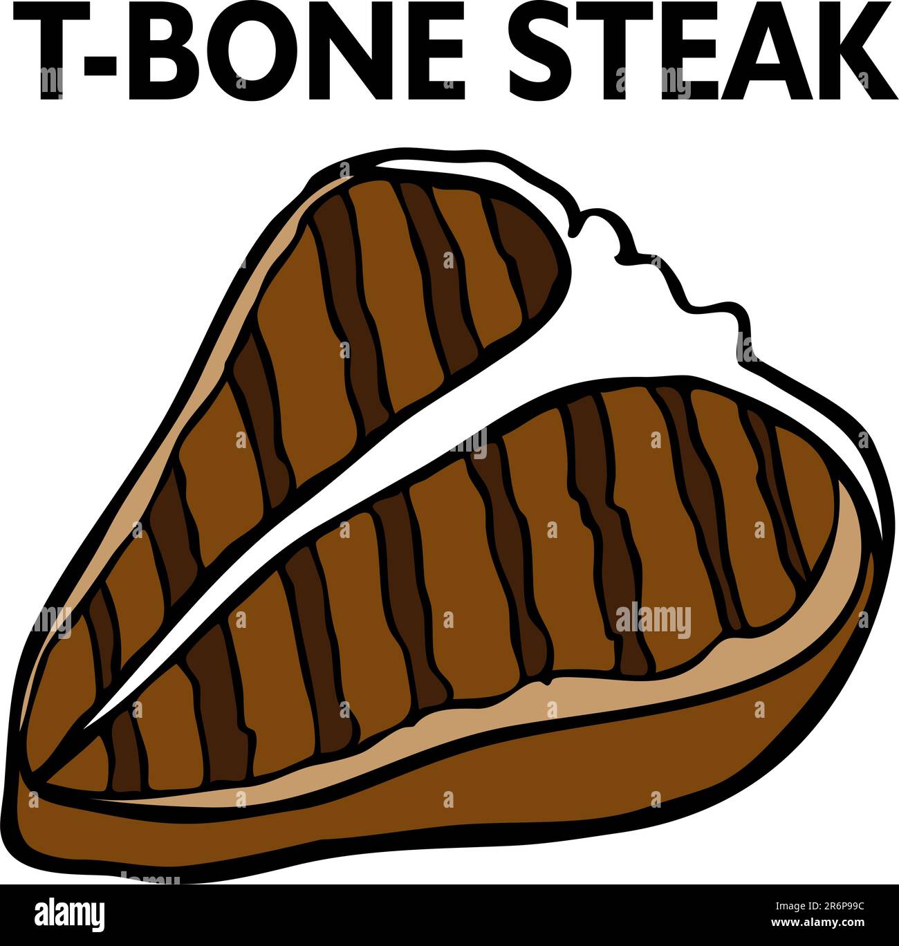 An Image Of A T Bone Steak Stock Vector Image And Art Alamy